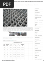 Berat dan Ukuran Wiremesh M10 | PDF | Griya & Taman