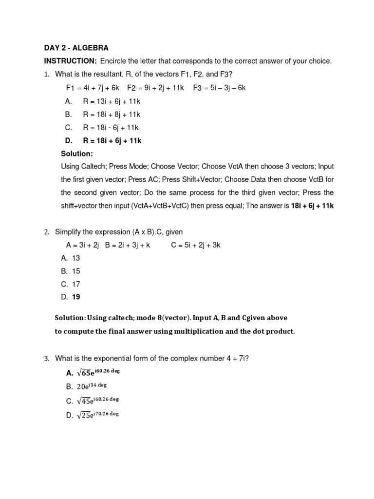 Mechanical Engineering Problems Set 2 Math | Download Free PDF | Speed ...