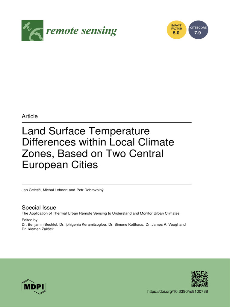 06 - 2016 - Land Surface Temperature Differences Within Local Climate ...