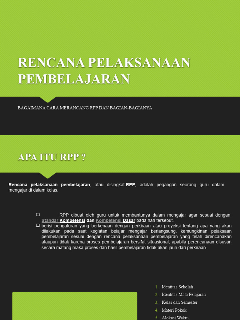 Rencana Pelaksanaan Pembelajaran | PDF