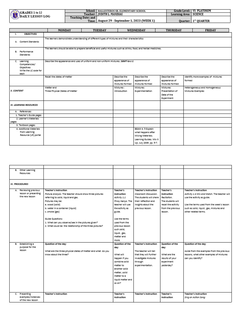 Science DLL | PDF | Mixture | Homogeneity And Heterogeneity