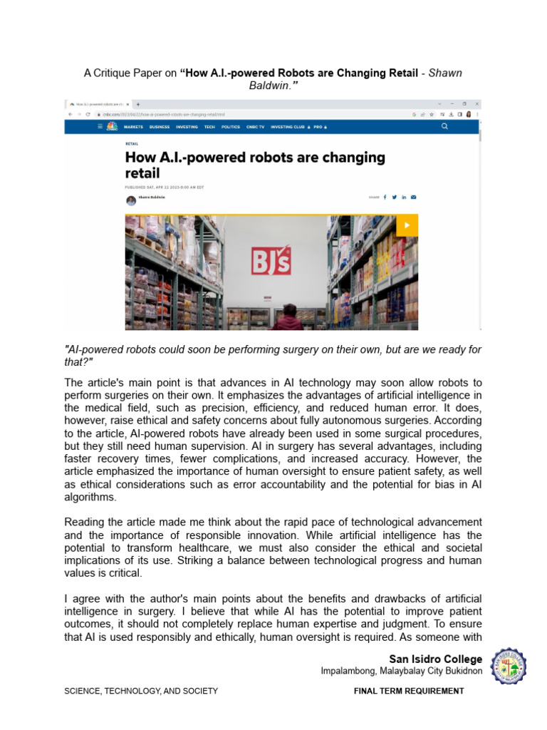 Sts | PDF | Artificial Intelligence | Intelligence (AI) & Semantics