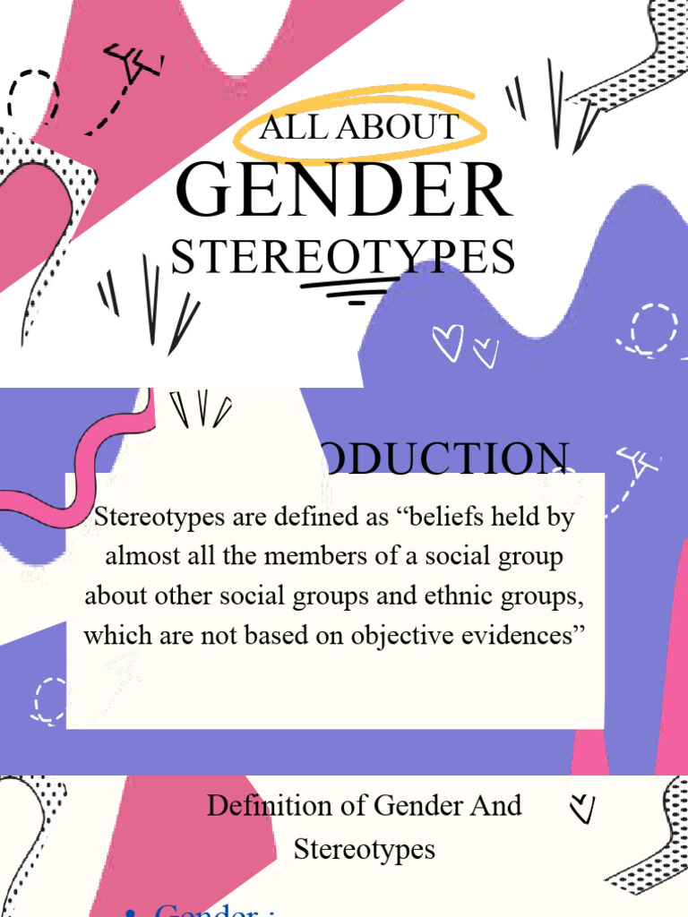 For Sir Apil | PDF | Stereotypes | Gender