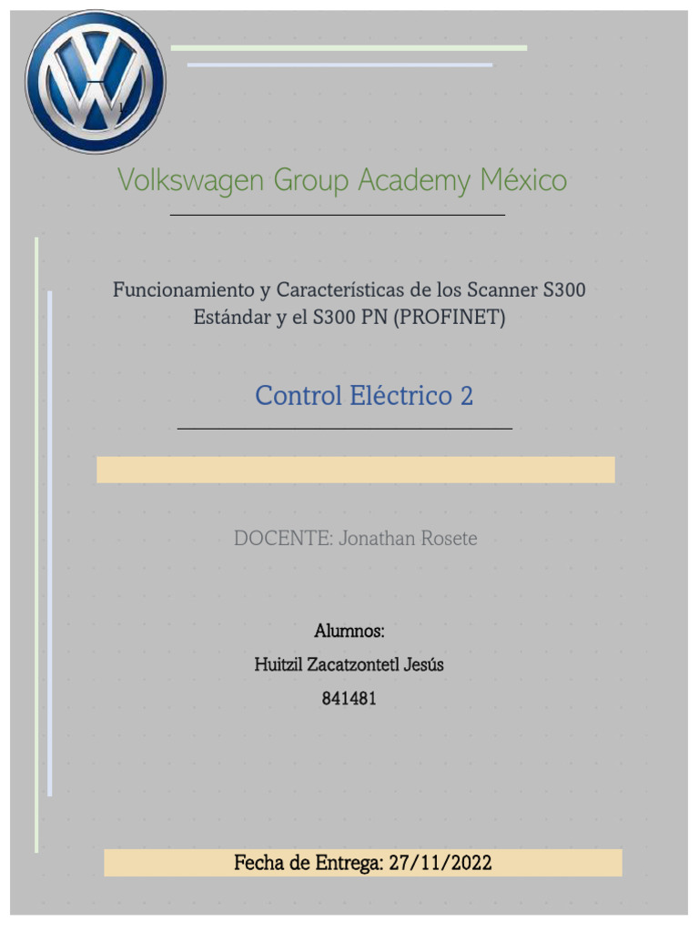 Sick S300 y Sick S300 PN, Jesus Huitzil Zacatzontetl, VW | PDF | Láser | Resolución angular