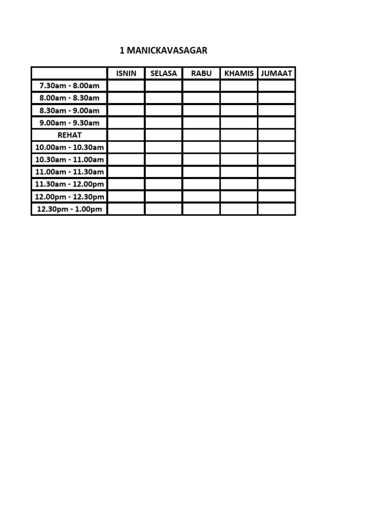Template Kosong Pdf