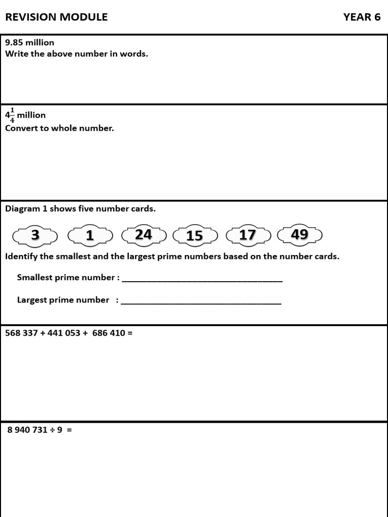 REVISION MODULE | PDF