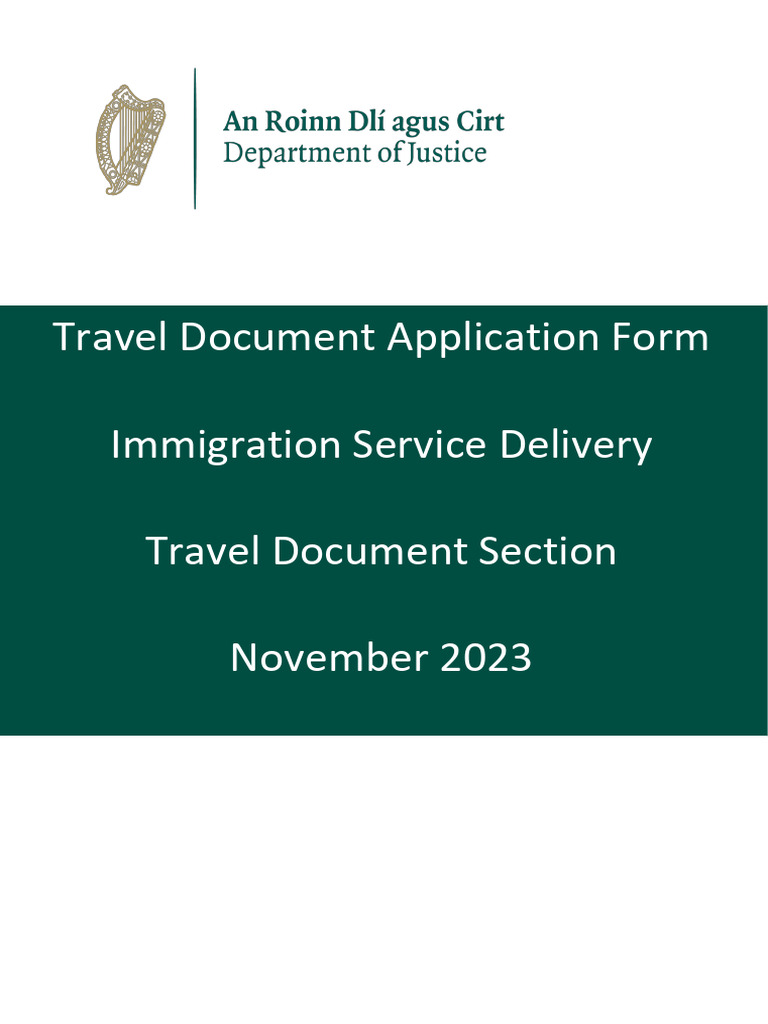 Travel Document Form December 2023 | PDF | Identity Document | Passport