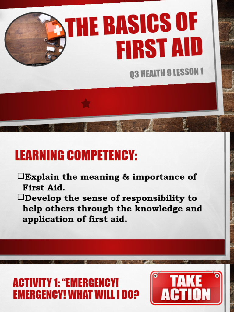Q3 PPT Health9 Basic of First Aid | PDF | Lifestyle