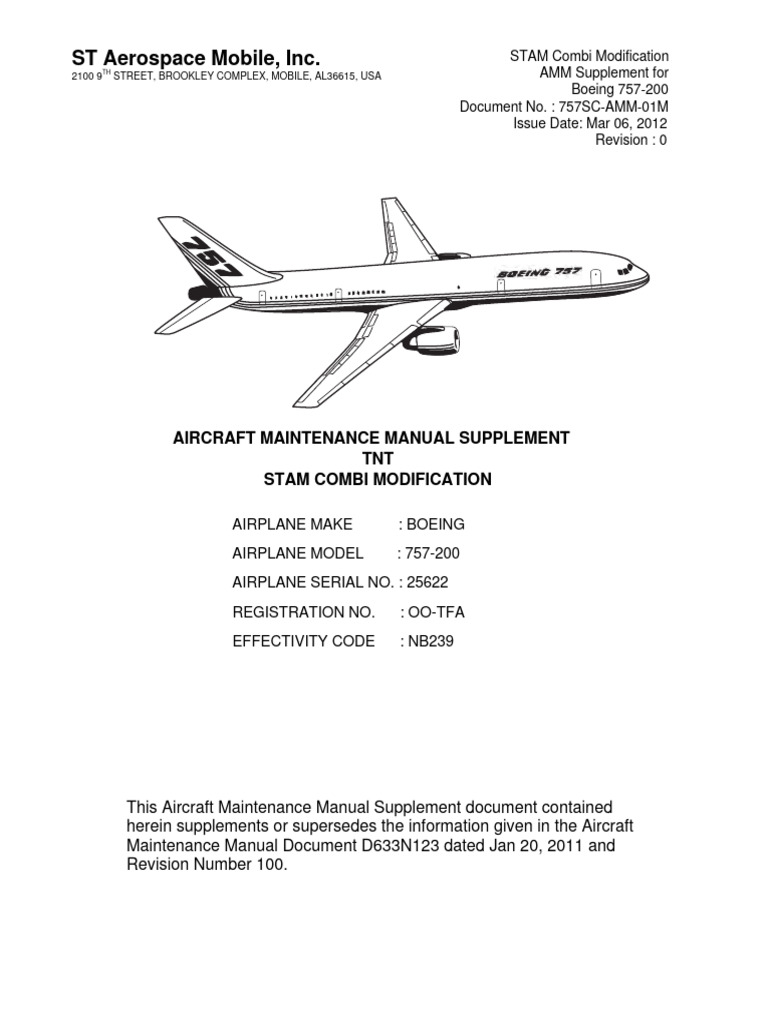 Stam Combi Mod 757 | PDF
