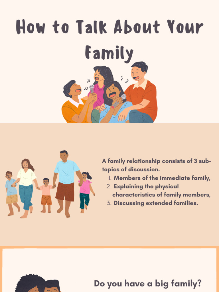 Materi 1-How To Talk About Your Family | PDF