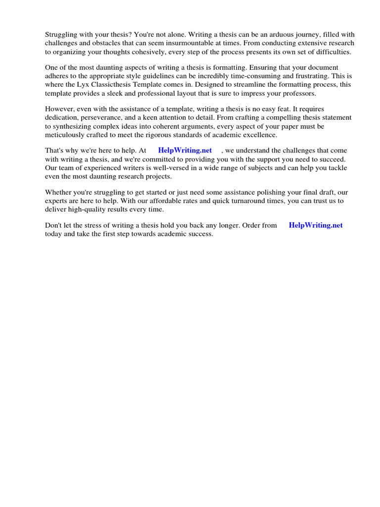 Lyx Classicthesis Template | PDF | Te X | Software Engineering