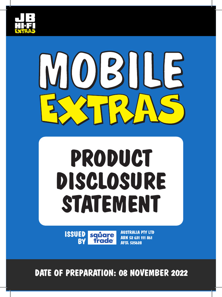 jb-au-20221103-mobile-extras-pds | PDF | Credit Card | Mobile Phones