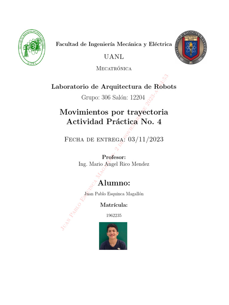 Pract 4 Tray | PDF | Robótica | Robot