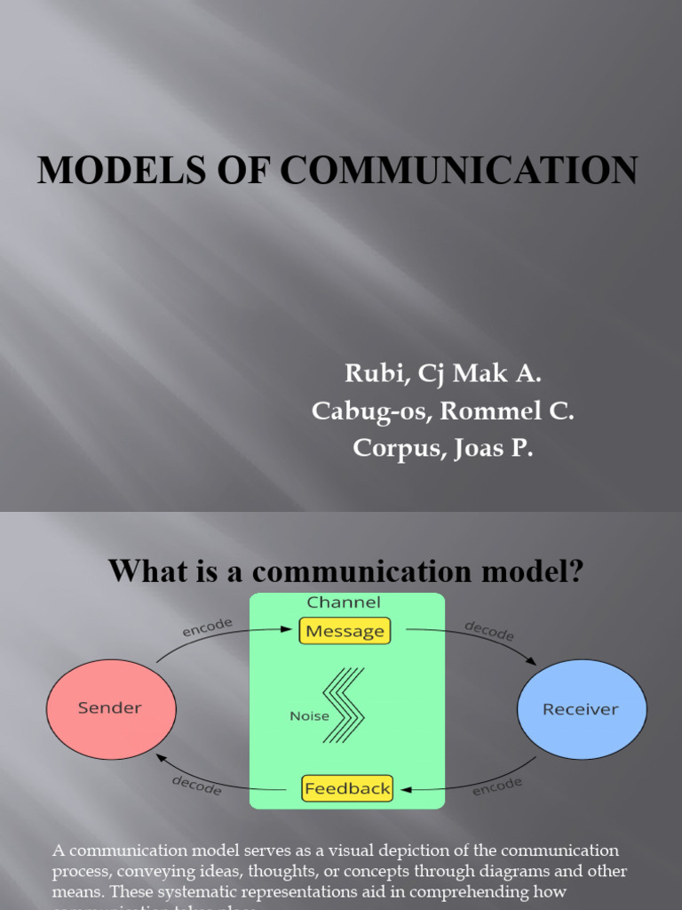 Models of Communication | PDF | Communication | Scientific Theories