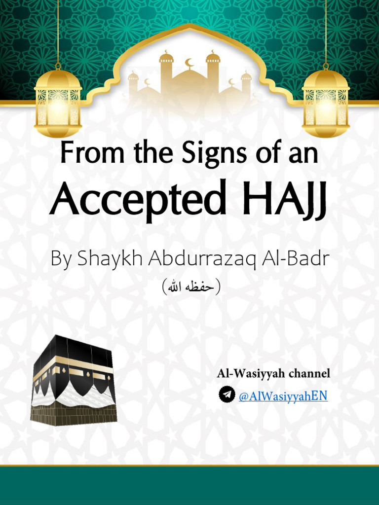 Signs of an Accepted Hajj | PDF
