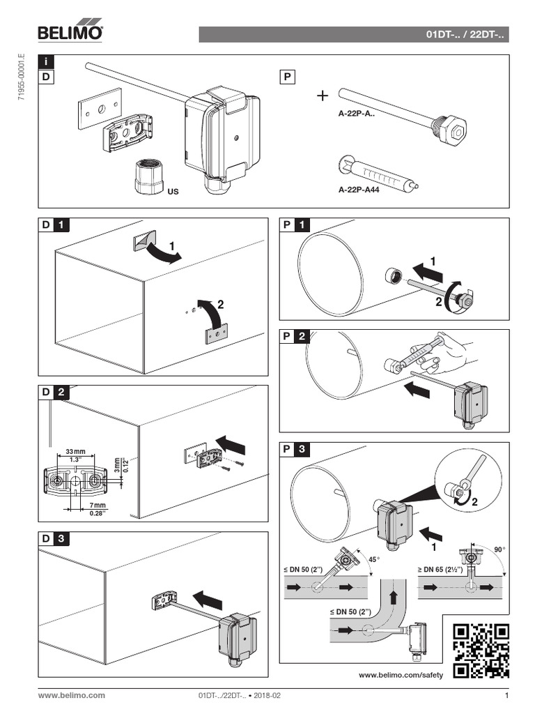 Belimo 01DT 22DT Installation-Instructions | PDF