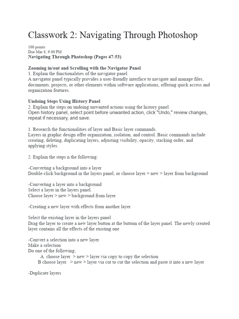 Computer 8 Class Work 2 3rd Grading | PDF | Computers