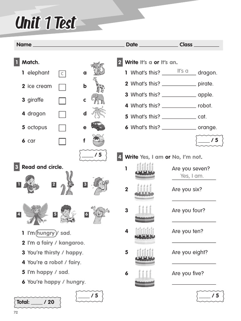 Kids Can Unit Tests Overview | PDF