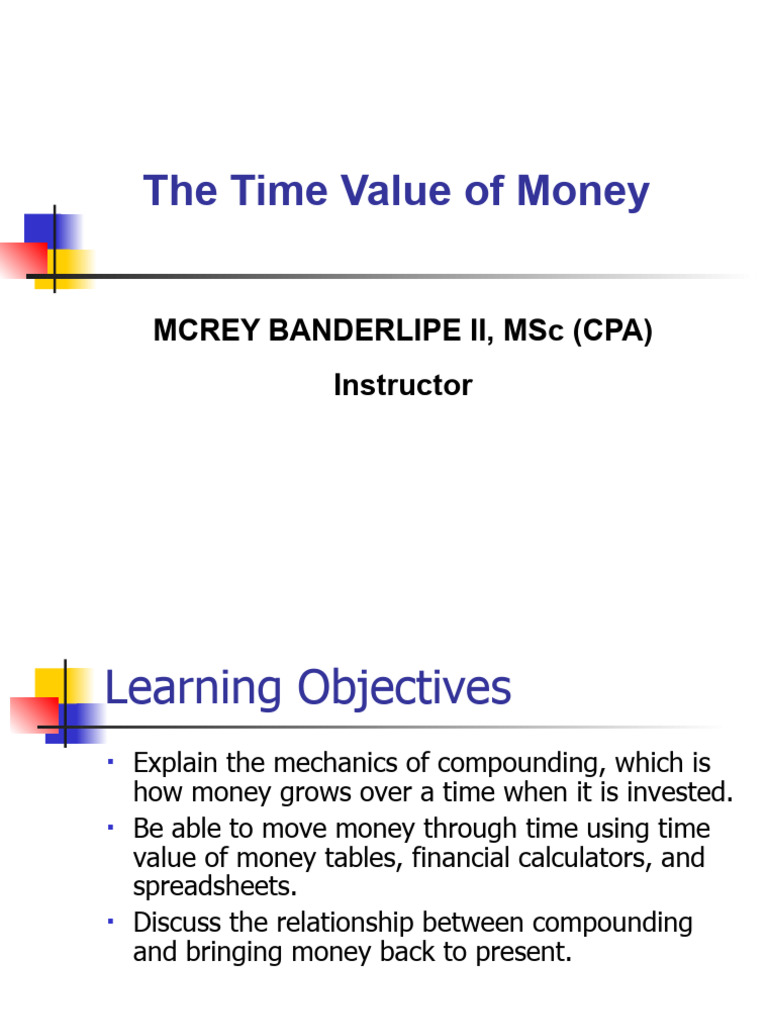 3 - Time Value of Money | PDF | Present Value | Time Value Of Money