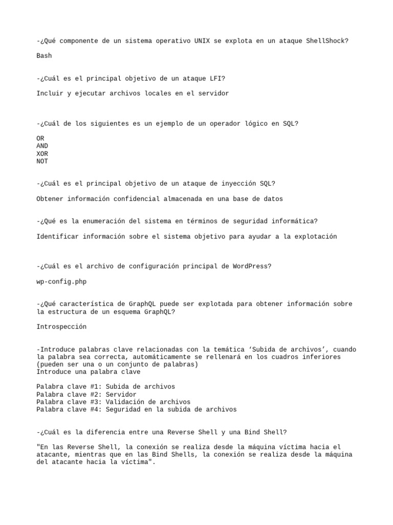Examen 4 de introduccion al hacking | PDF | Script Java | Servidor (Computación)