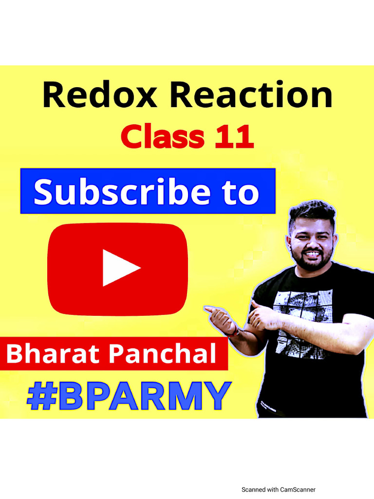 Redox Reaction Class 11 | PDF