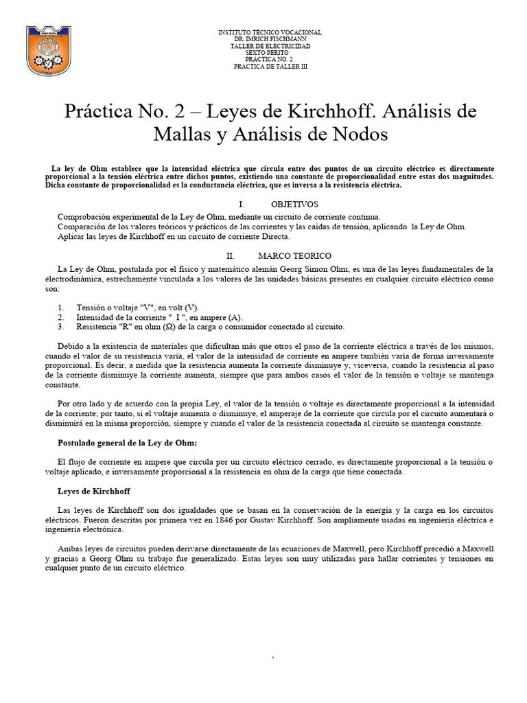 Guia Practica 2 Lk3 2024 | PDF | Corriente eléctrica | voltaje Guia Practica 2 Lk3 2024 | PDF | Corriente eléctrica | voltaje