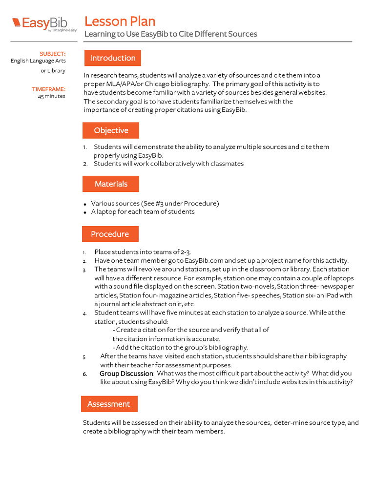 LP Learningtouseeasybibtocitesources | Download Free PDF | Citation ...