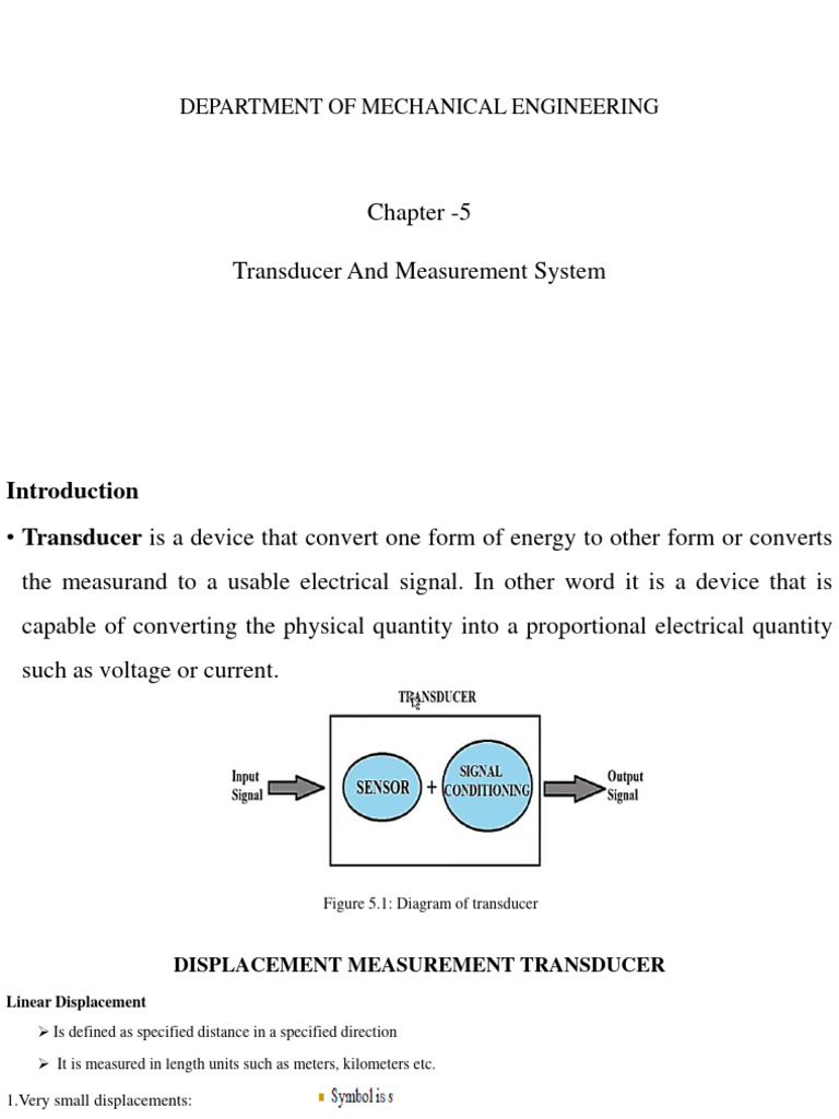 Chapter -5 transducer.1 | PDF