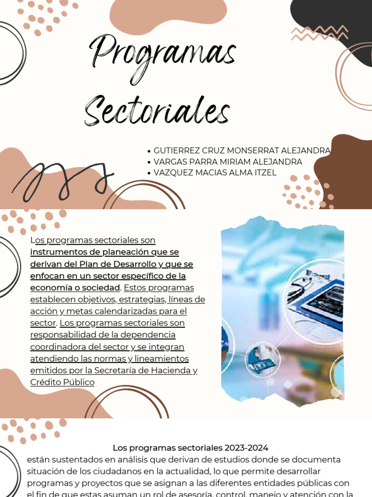 Programas Sectoriales | PDF | Entorno natural | Sustentabilidad