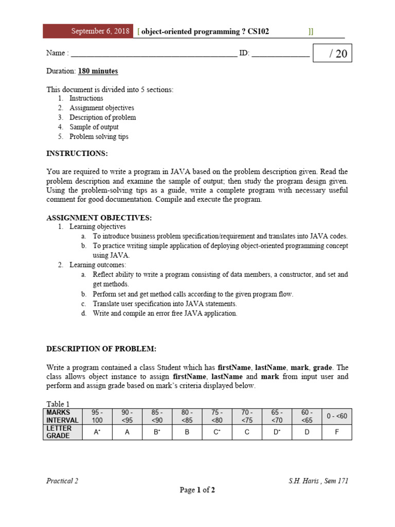 Practical Exercise2 Class And Default Const Pdf Computer Program Programming 