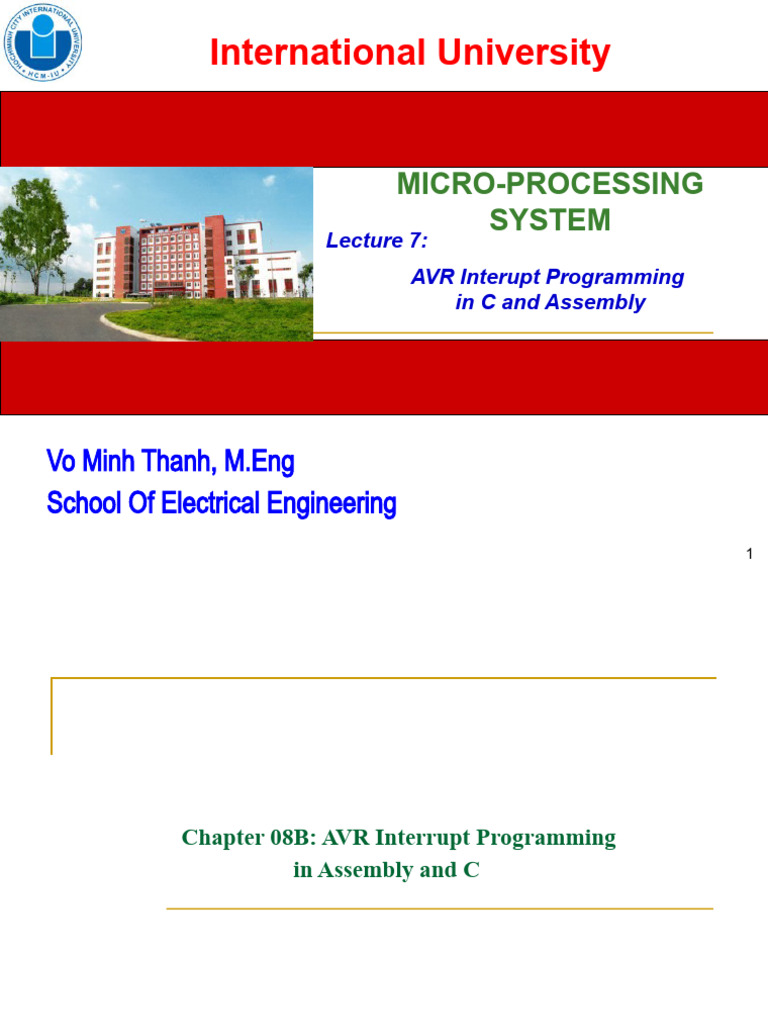 AVR Interrupt Programming Guide | PDF | Manufactured Goods | Office Equipment