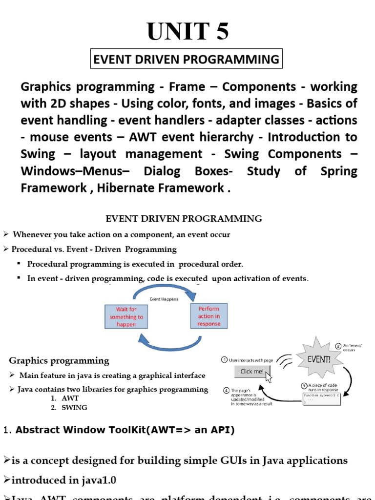 Unit 5 | PDF | Software Development | Object Oriented Programming