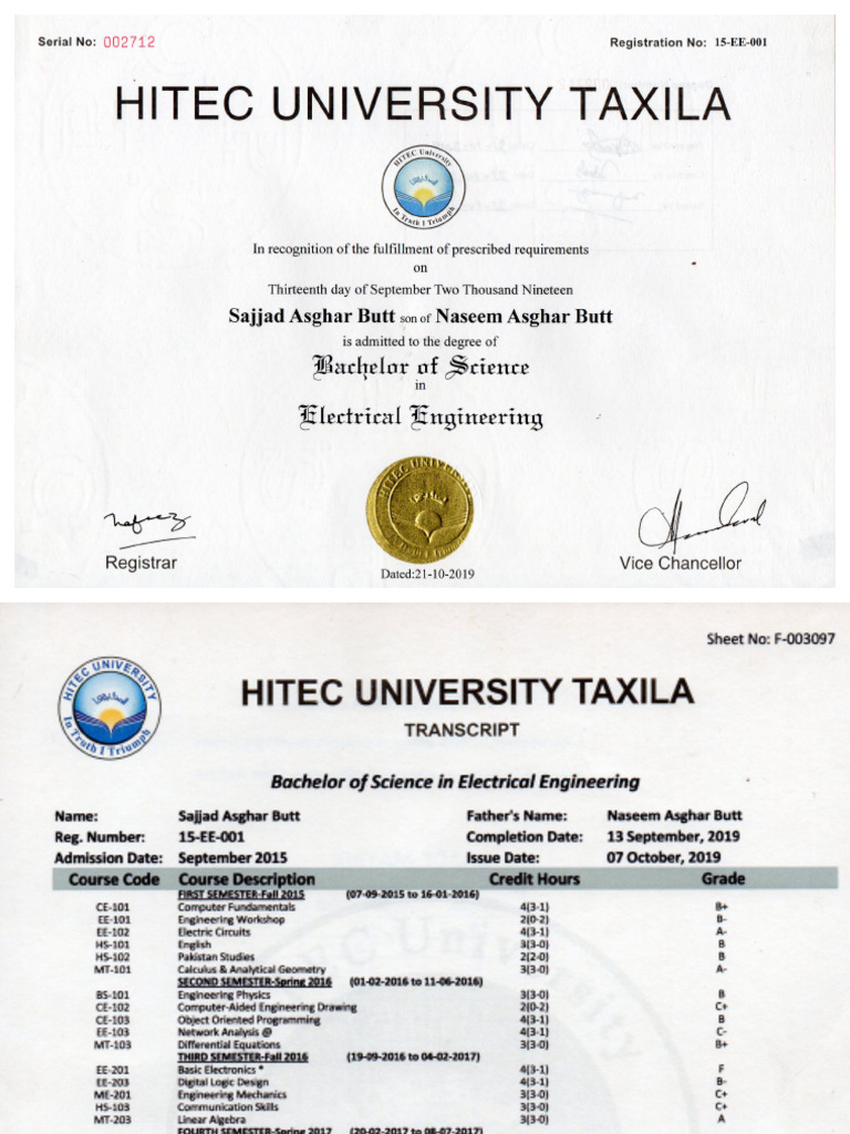 Degree&transcript Merged | PDF