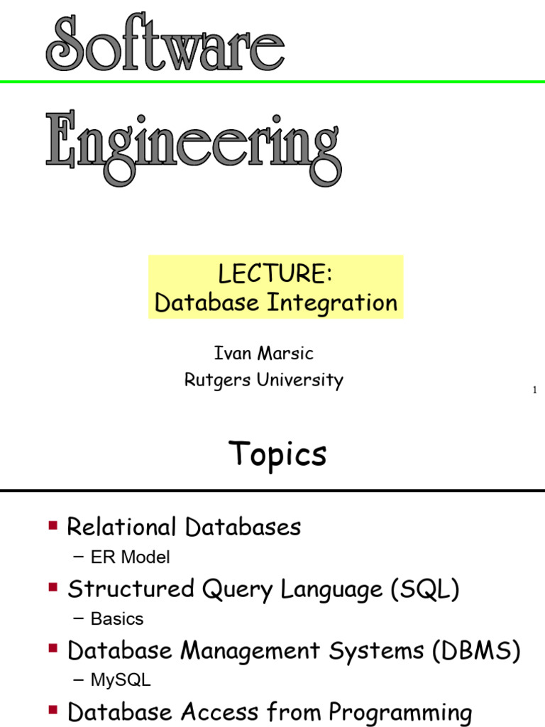 Lec A.d1 Databases SQL | PDF | Relational Database | Conceptual Model