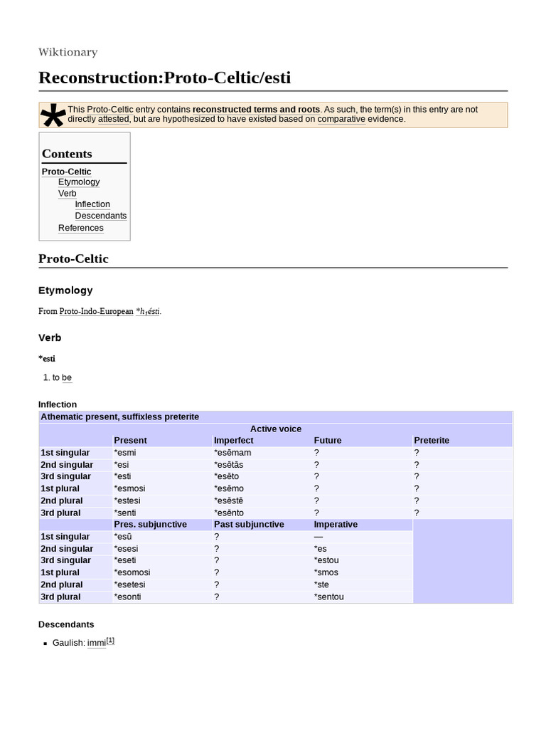 Reconstruction Proto-Celtic Esti | PDF