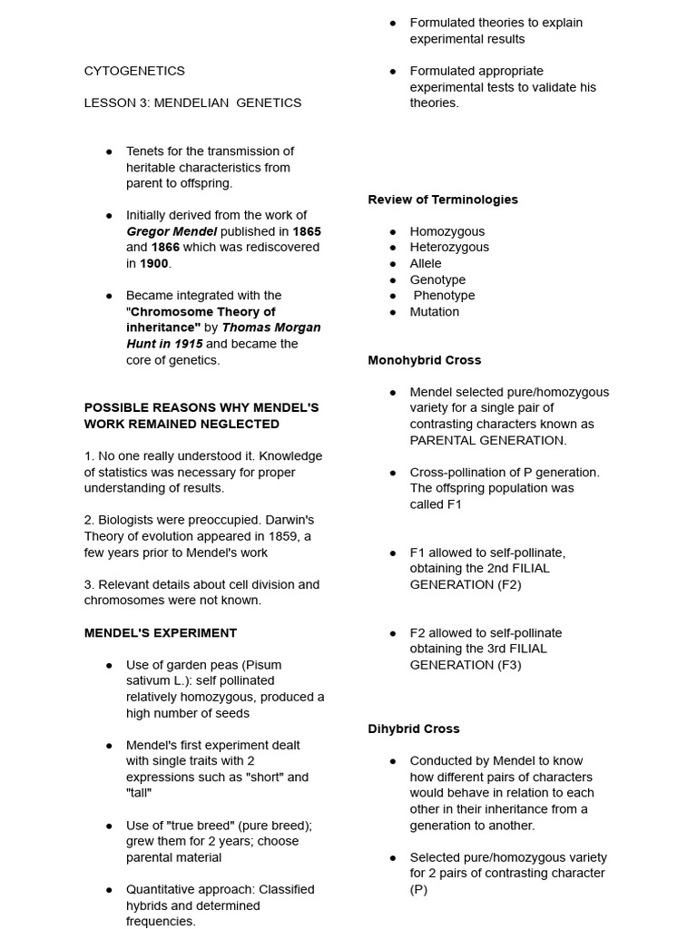 Mendelian Inheritance | PDF | Dominance (Genetics) | Allele