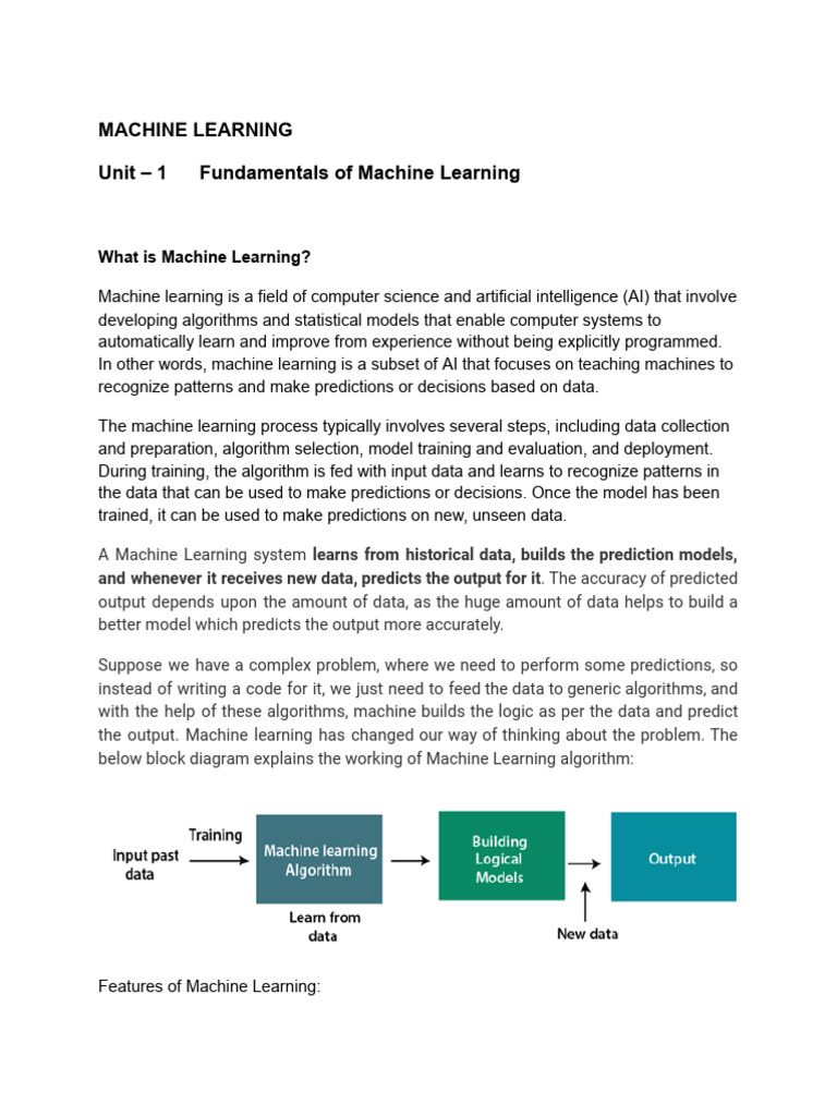 Machine Learning | PDF | Receiver Operating Characteristic | Machine Learning