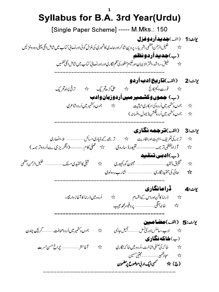 3RD Year Urdu | PDF