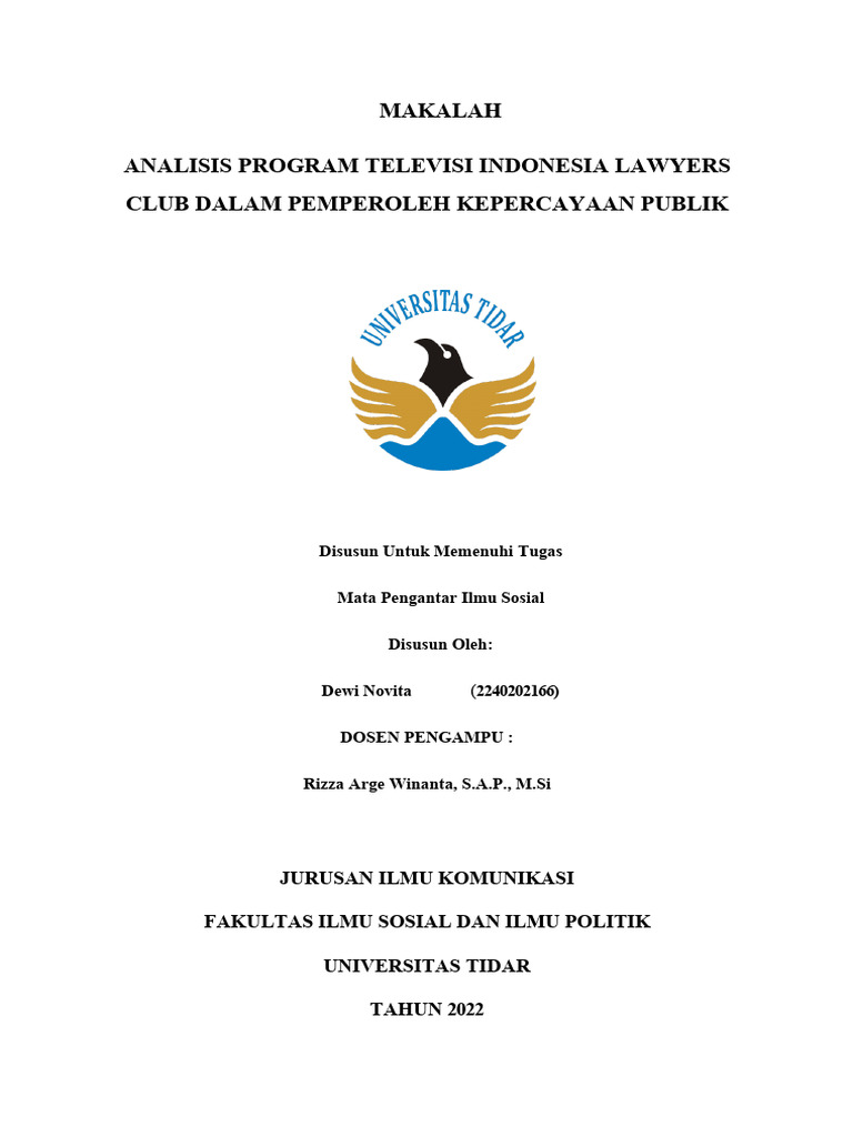 Analis Program Televisi | PDF