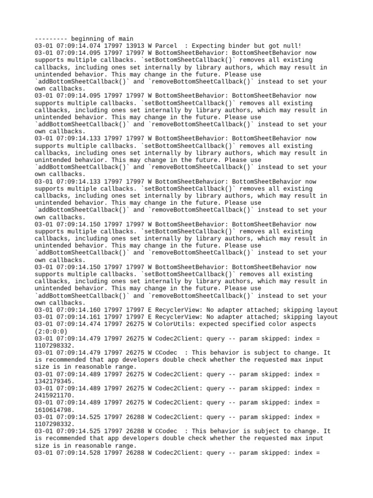 Android BottomSheetBehavior Warnings | PDF | Java (Programming Language) | Information Technology