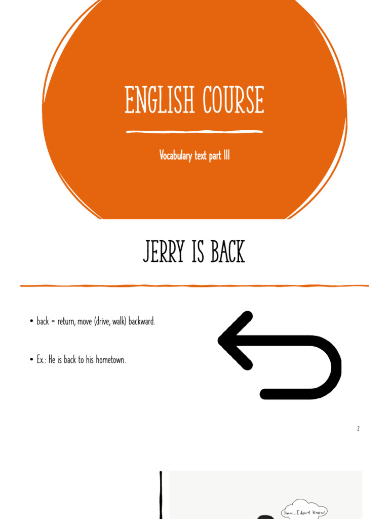 English Vocabulary Course Part III | PDF