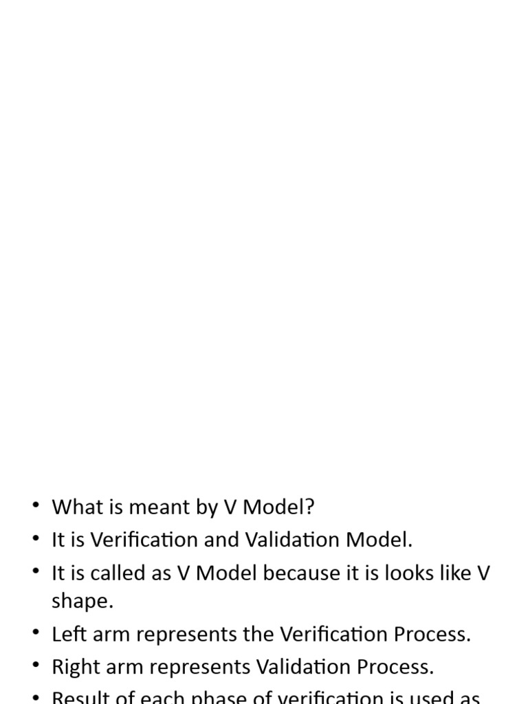 v-model | PDF | Software Testing | Reliability Engineering