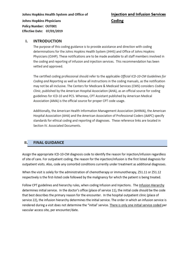Infusion Guideline 092020 | PDF