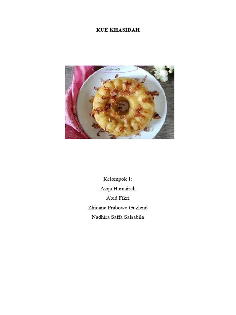 Kue Hasidah | PDF