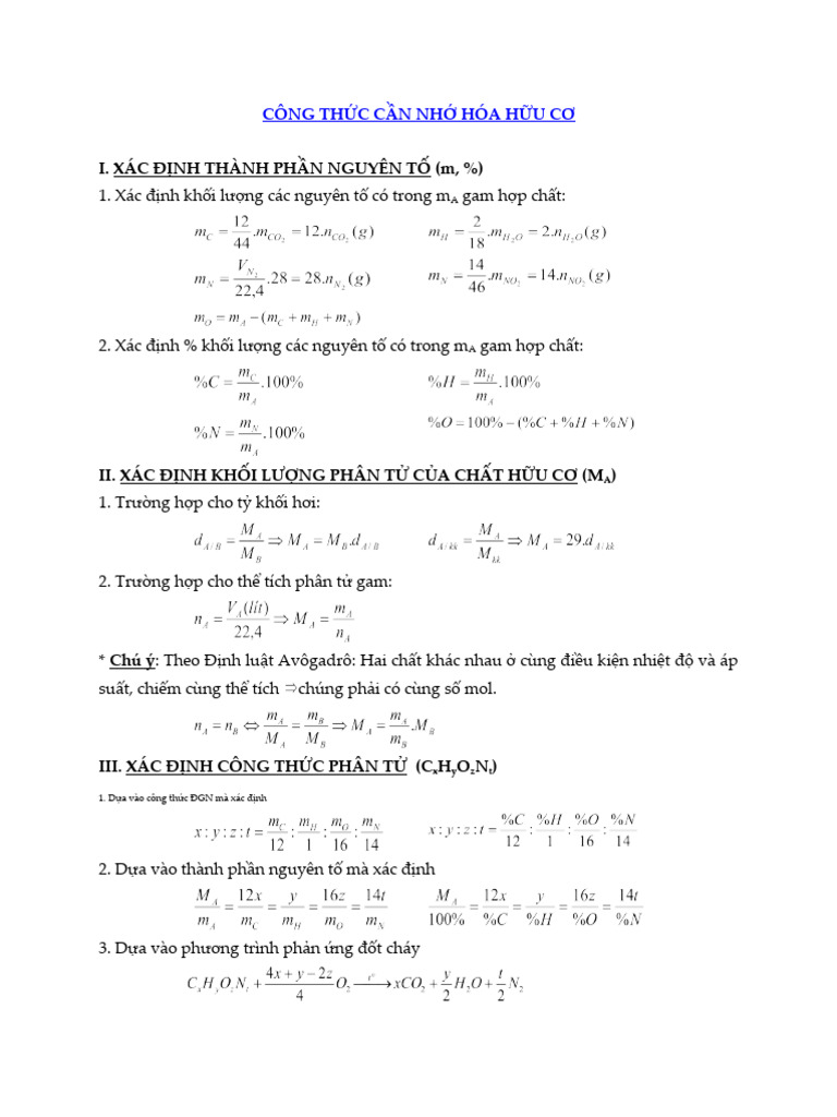 Bai Tap Tu Luan Mon Hoa Hoc Lop 11 Chuong 4 Dai Cuong Ve Hoa Hoc Huu Co | PDF