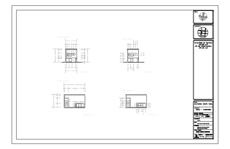 Plano Arquitectónico Detallado de Carpintería | PDF