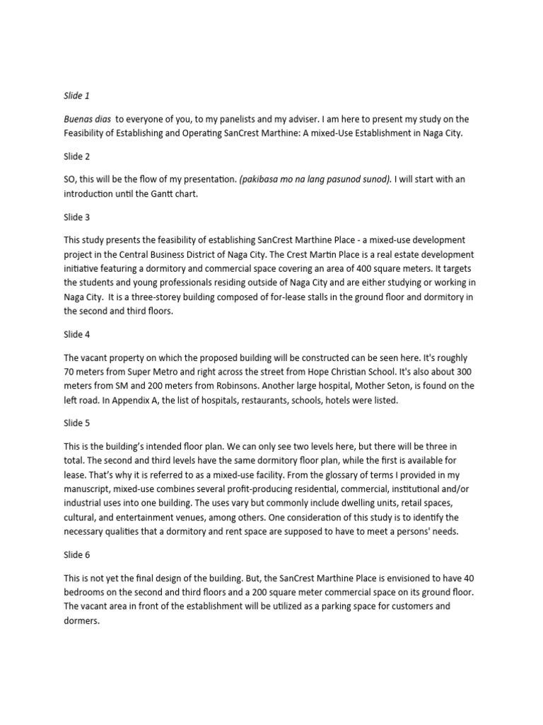 Mba PPT Script | PDF | Sampling (Statistics) | Feasibility Study