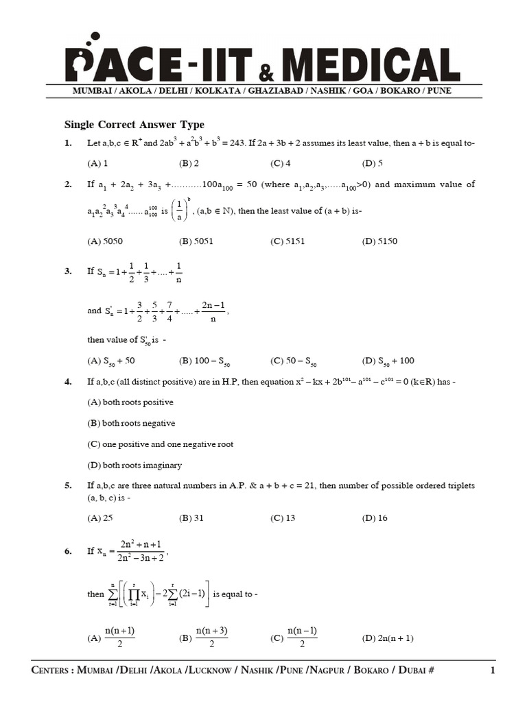 Sequence Series SET | PDF