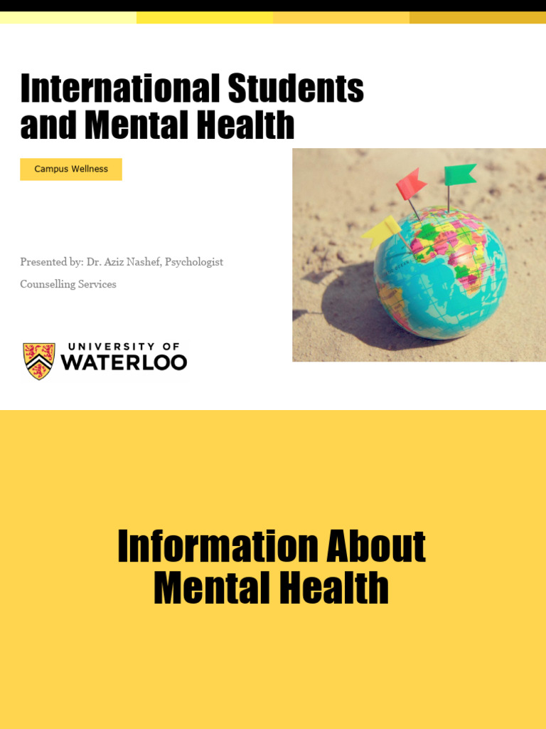 Mental Health Support for International Students | PDF | Mental Health ...