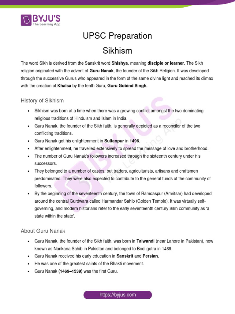 Sikhism | PDF | Guru Granth Sahib | Guru Nanak